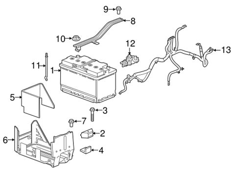 Battery And Related Components For 2021 Chevrolet Traverse Gm Parts Center