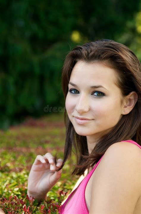 Beautiful Model In Pink Stock Image Image Of Beautiful 11244311