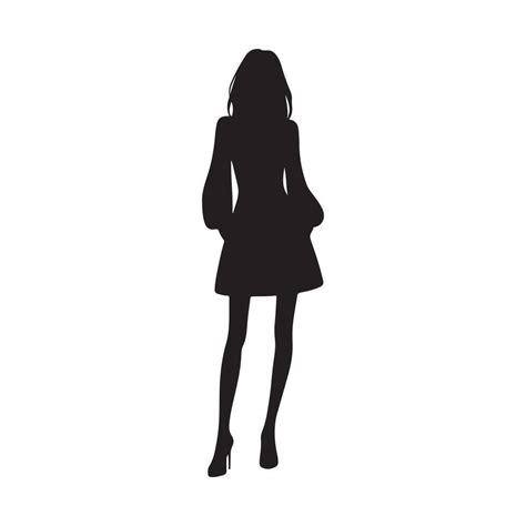 Elegant Fashion Girl Silhouette Artwork 55053949 Vector Art At Vecteezy