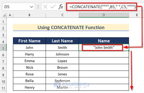How To Add Double Quotes In Excel Concatenate 5 Easy Ways