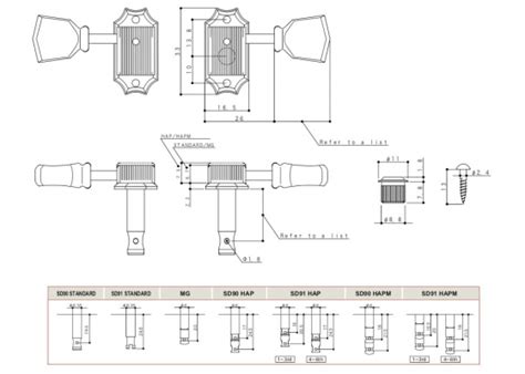 Gotoh Sd90 3x3 Tuners 88mm Nickel White Oval Button Guitartrade