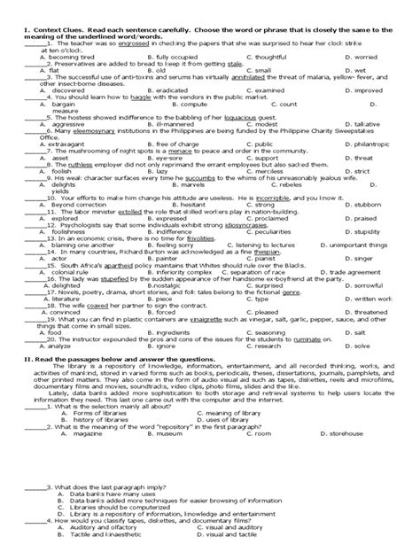 Pre Test Post Test Tip Module Pdf