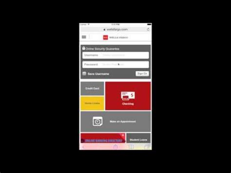Wells Fargo Online Banking