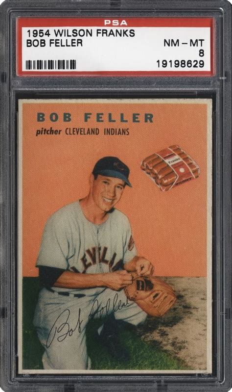 1954 Wilson Franks Bob Feller Psa Cardfacts®