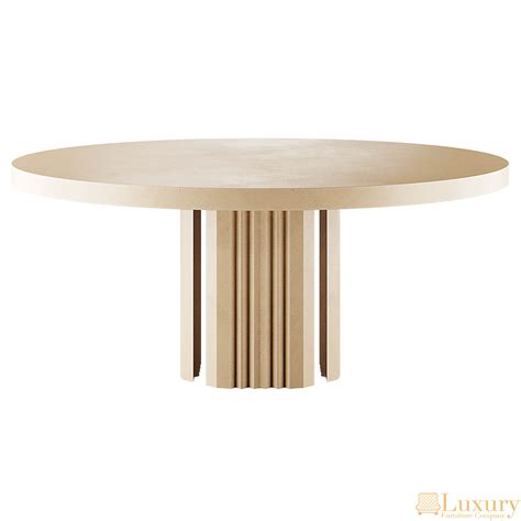 Farrari Microcement Round Dining Table Luxury Furniture Company