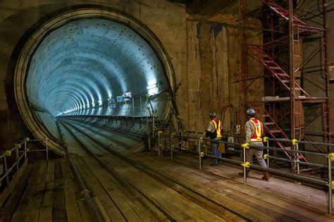 Premium Photo Jakarta Mrt Mass Rapid Transit Tunnel During