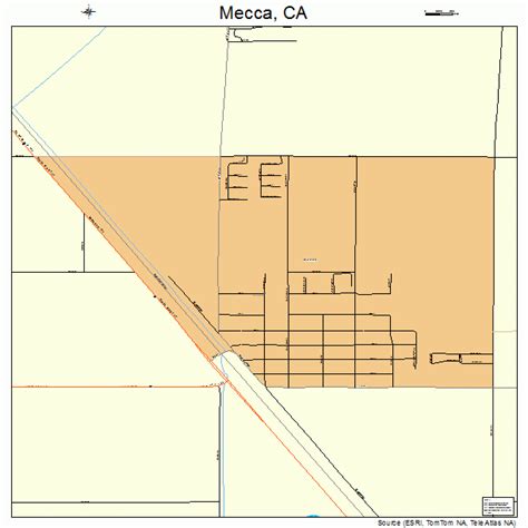 Mecca California Street Map 0646660