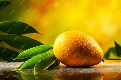 Premium Ai Image Mango Background