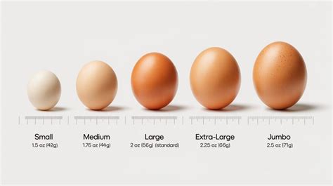 Chicken Egg Sizes Chart Find Perfect Eggs For Your Recipes