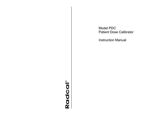 Model Pdc Instruction Manual Rev F Jan 2016 Pdf Download