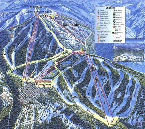 Sierra At Tahoe Trail Map Lake Tahoe Ski Resort Maps