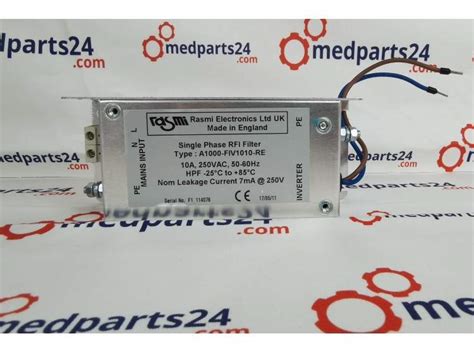 Rasmi Electronics Single Phase Rfi Filter Pn A1000 Fiv1010 Re For X Ray