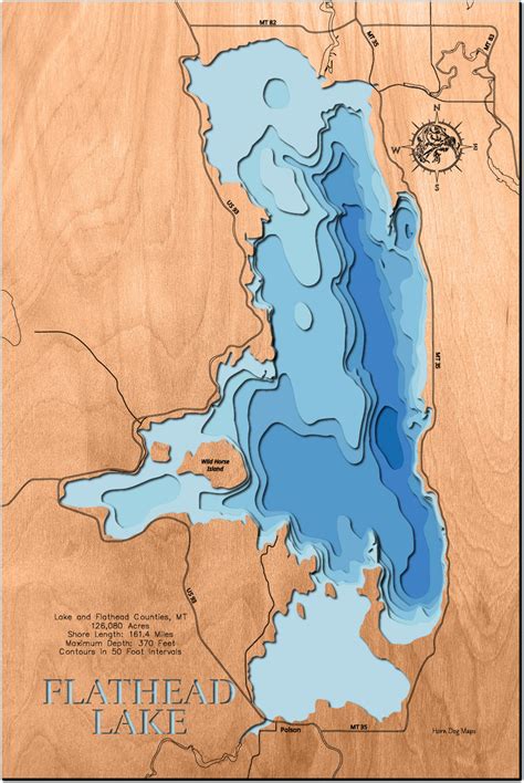 Map Of Flathead Lake Mt