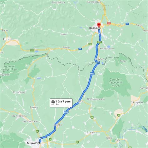 Miskolc Kassa Távolsága Autóval Közlekedési Térkép Európa és Magyarország