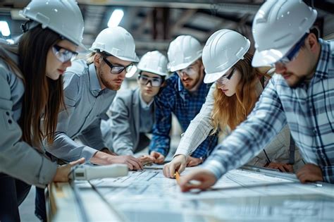 Premium Photo Diverse Team Collaborating On An Engineering Project In