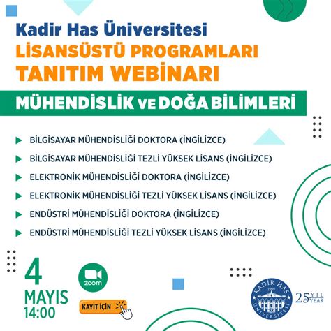 Lisansüstü Programlarımızın Tanıtımına Bekleriz Mehmet Timur Aydemir