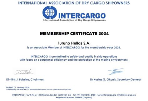 Furuno Hellas S A On Linkedin Furunohellas Fhl Furuno Intercargo Membership