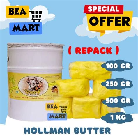 Jual Hollman Butter 100gr 250gr 500gr 1kg Mentega Holman Buter