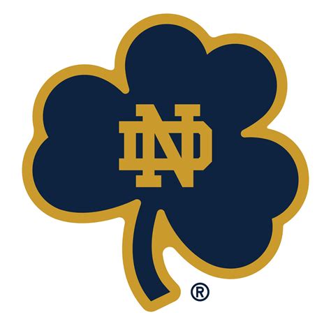 Notre Dame Football Shamrock Logo