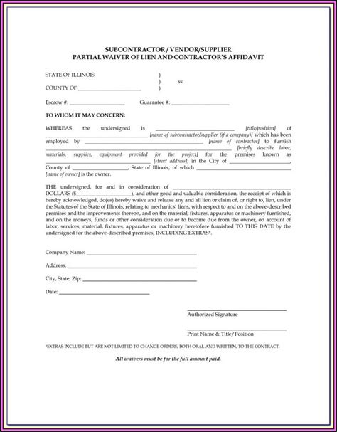 Conditional Lien Waiver Form Mn Form Resume Examples Govlxenvva