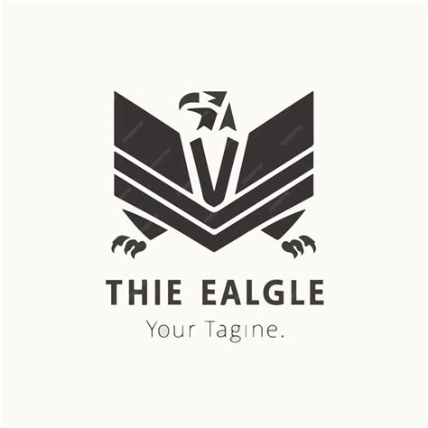 Premium Vector Minimal Logo For Blad Eagle