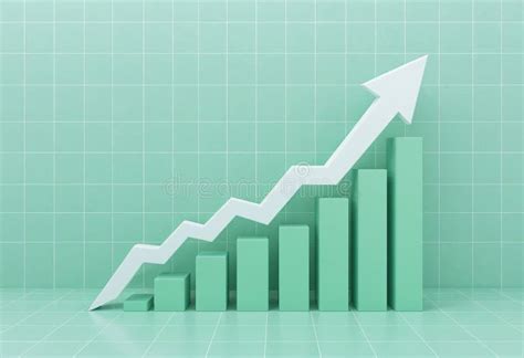 Upward Trending Bar Graph Showing Growth And Progress Positive Financial Data Visualization