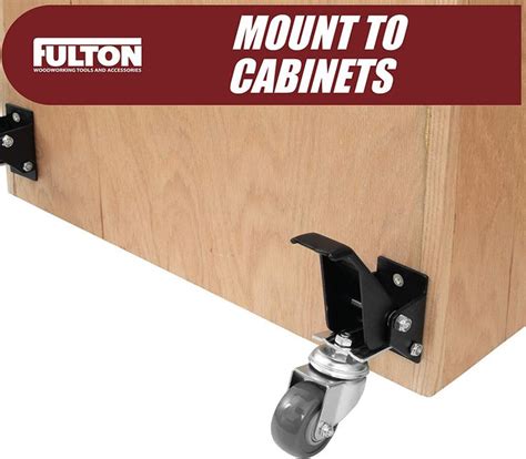 Workbench Caster Kit 4 Heavy Duty Retractable Casters With Urethane