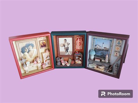 Shadow Box Roombox Diorama 3d Art Dollhouse Miniature Box Frame Wall