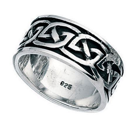 Mens Celtic Ring Sterling Silver Sarah Beth Jewellers