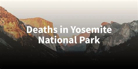 Deaths In Yosemite National Park