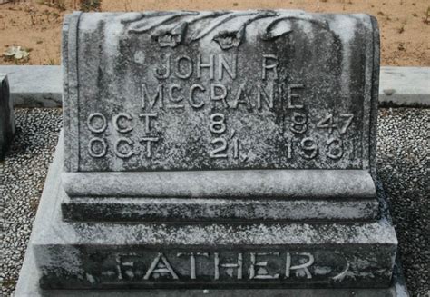 John R Mccranie 1847 1931 Find A Grave Memorial