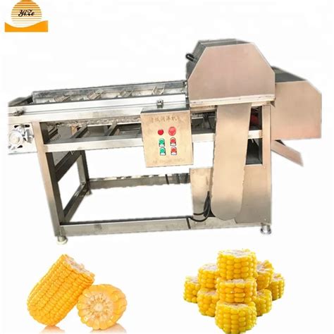 Corn Cob Cutter Machine Efficient Sweet Corn Section Cutting