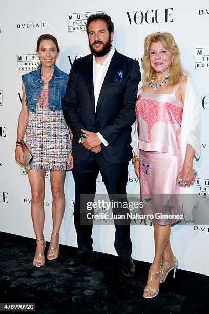 73 Borja Thyssen And Blanca Cuesta Attend Painting Exhibition Stock