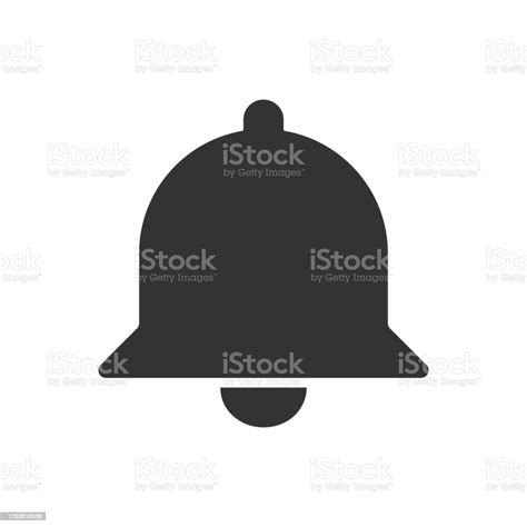 벨 아이콘 벡터입니다 알림 및 알람 기호입니다 플랫 셰이프 응용 프로그램 인터페이스 기호 버튼 크리스마스 장식 로고 흰색 배경에 고립 된 검은 실루엣 그래픽 사용자