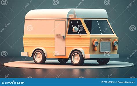 Van Model Isolated Transport Concept Generative Ai Stock