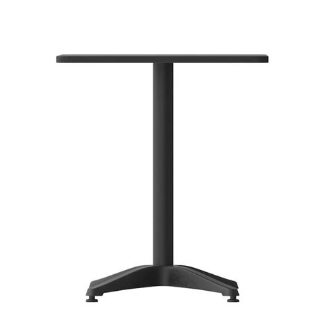 235 Square Aluminum Smooth Top Indoor Outdoor Table With Base 235