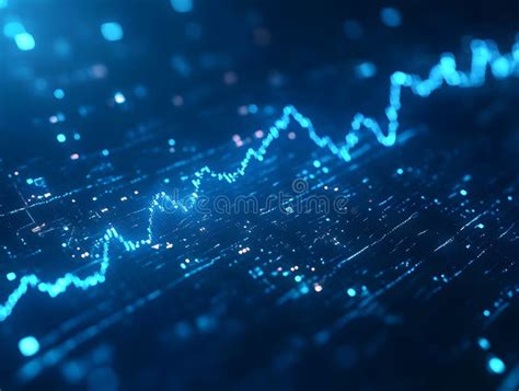 Dynamic Financial Growth Perspective View Of Stock Market Investing And Data Analysis With