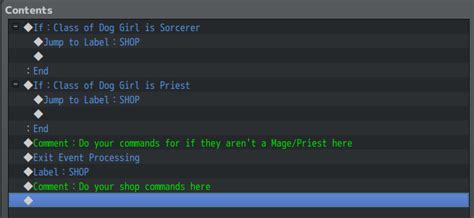 Eventing Problem Shop Only For Two Classes Rpg Maker Forums