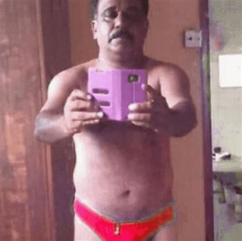 Funny Guy Mirror Selfie