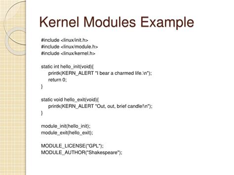 Ppt Kernel Modules And Device Drivers Powerpoint Presentation Free Download Id810378