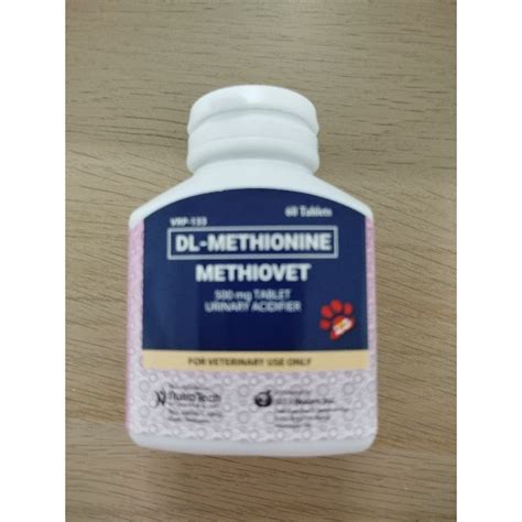 Methiovet 500mg Urinary Acidifier Sold Per Bottle Shopee Philippines