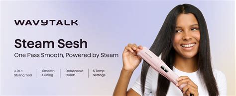 Wavytalk Steam Hair Straightener Steam Sesh Steam