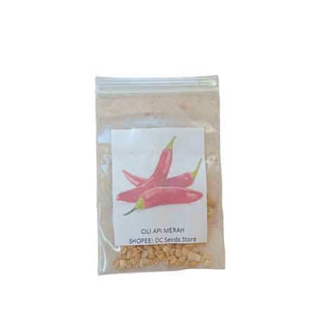 Biji Benih Cili Api Merah Shopee Malaysia