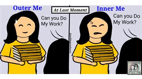 Inner Me Vs Outer Me Drawing I Taken For Granted I Digital Art I Say No Youtube