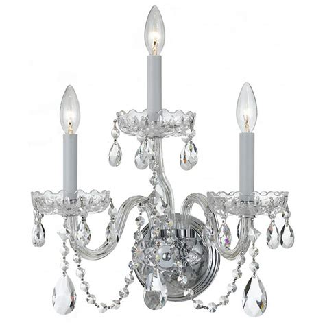 Crystorama Traditional Crystal 15 Hand Cut Crystal Polished Chrome