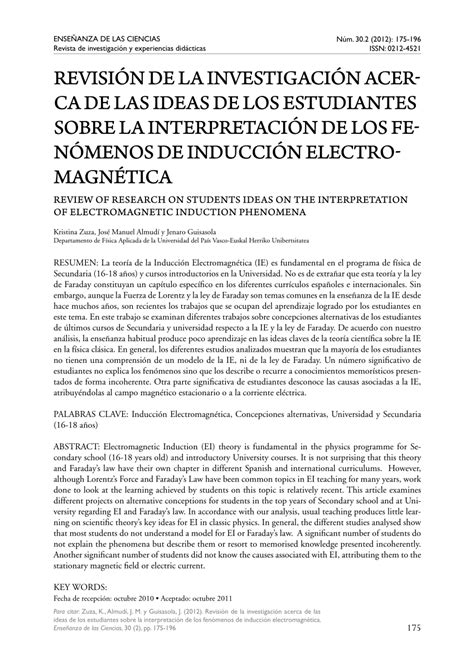 Pdf Review Of Research On Students Ideas On The Interpretation Of