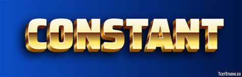Constant Text Effect And Logo Design Name