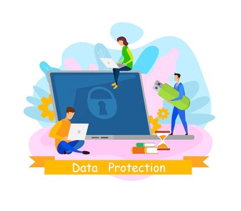 Premium Vector Data Protection Web Banner
