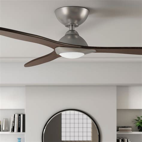 Minka Aire Sleek 60 In Brushed Nickel With Seasoned Wood Blades