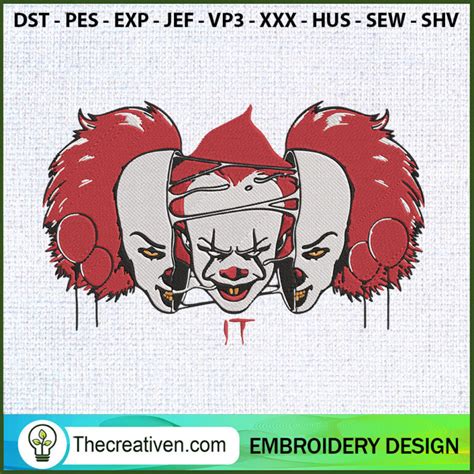 Jack And Sally Moon Pennywise Embroidery Designs Halloween Machine